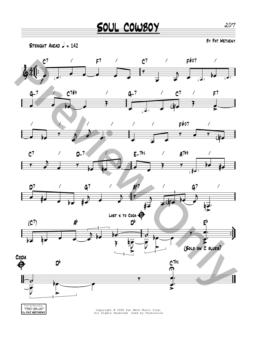 Soul Cowboy P/V/G Sheet Music | J.W. Pepper