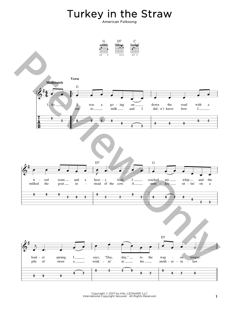 Turkey In The Straw | J.W. Pepper