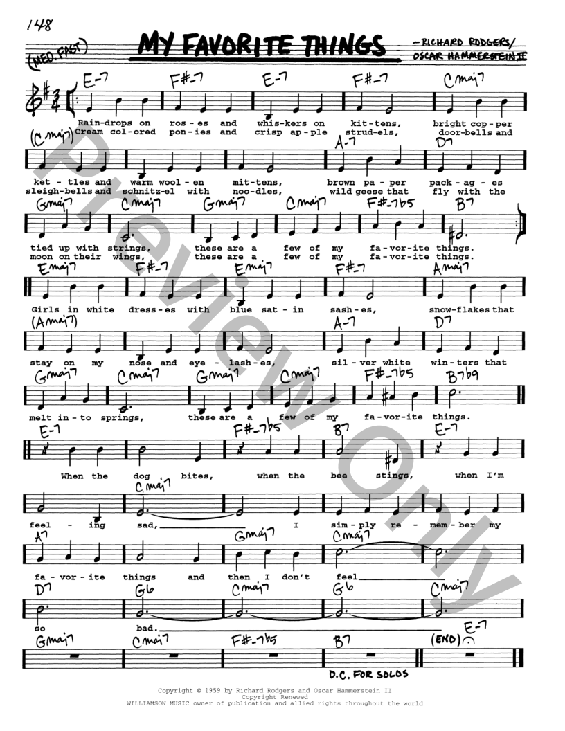 My Favorite Things | J.W. Pepper