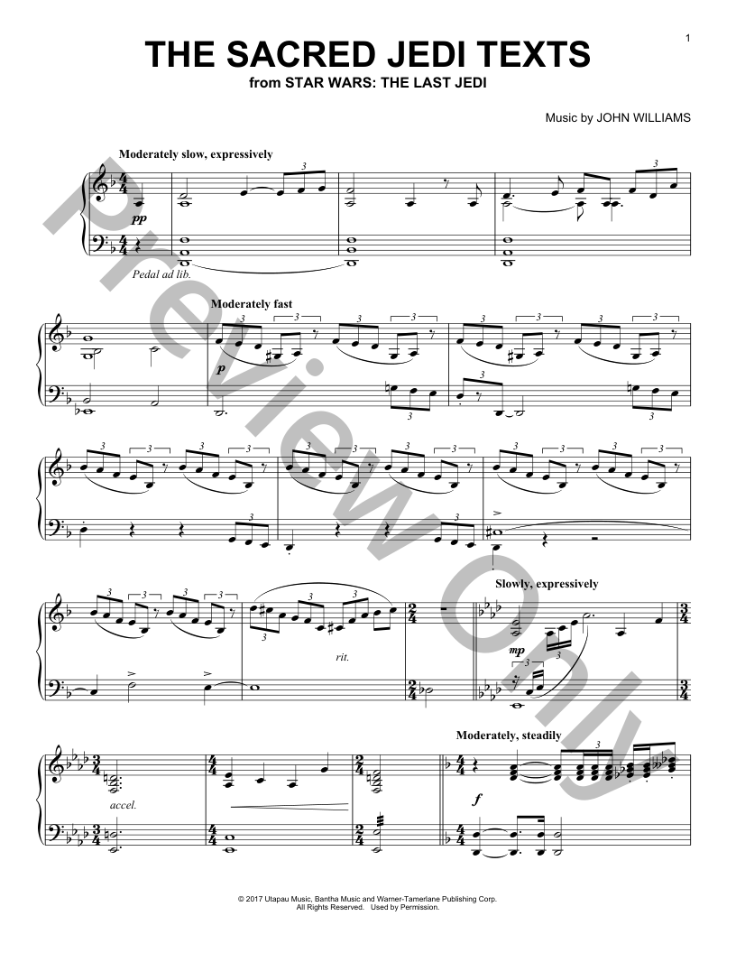 The Sacred Jedi Texts | J.W. Pepper