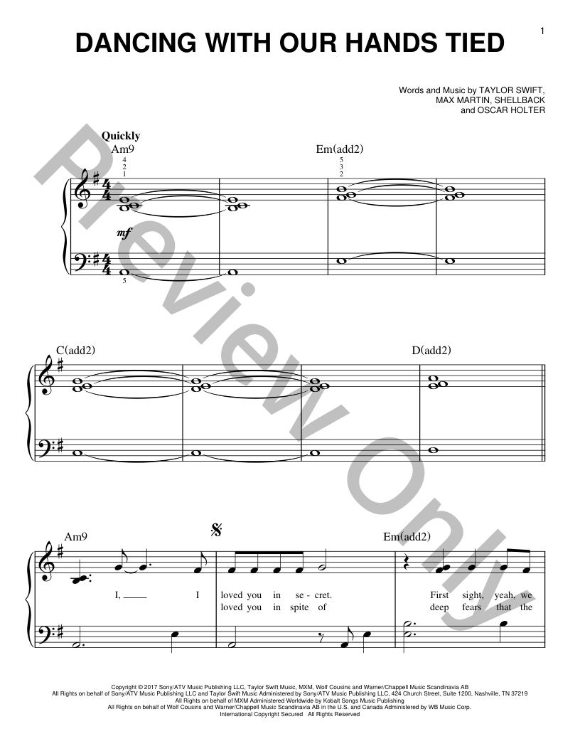 Dancing With Our Hands Tied | J.W. Pepper