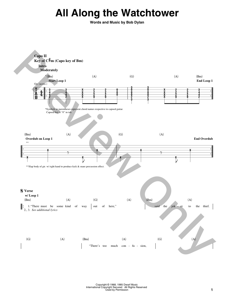 All Along The Watchtower | J.W. Pepper