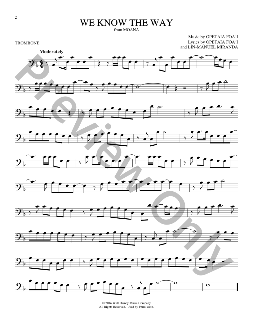 We Know The Way Sheet Music | J.W. Pepper