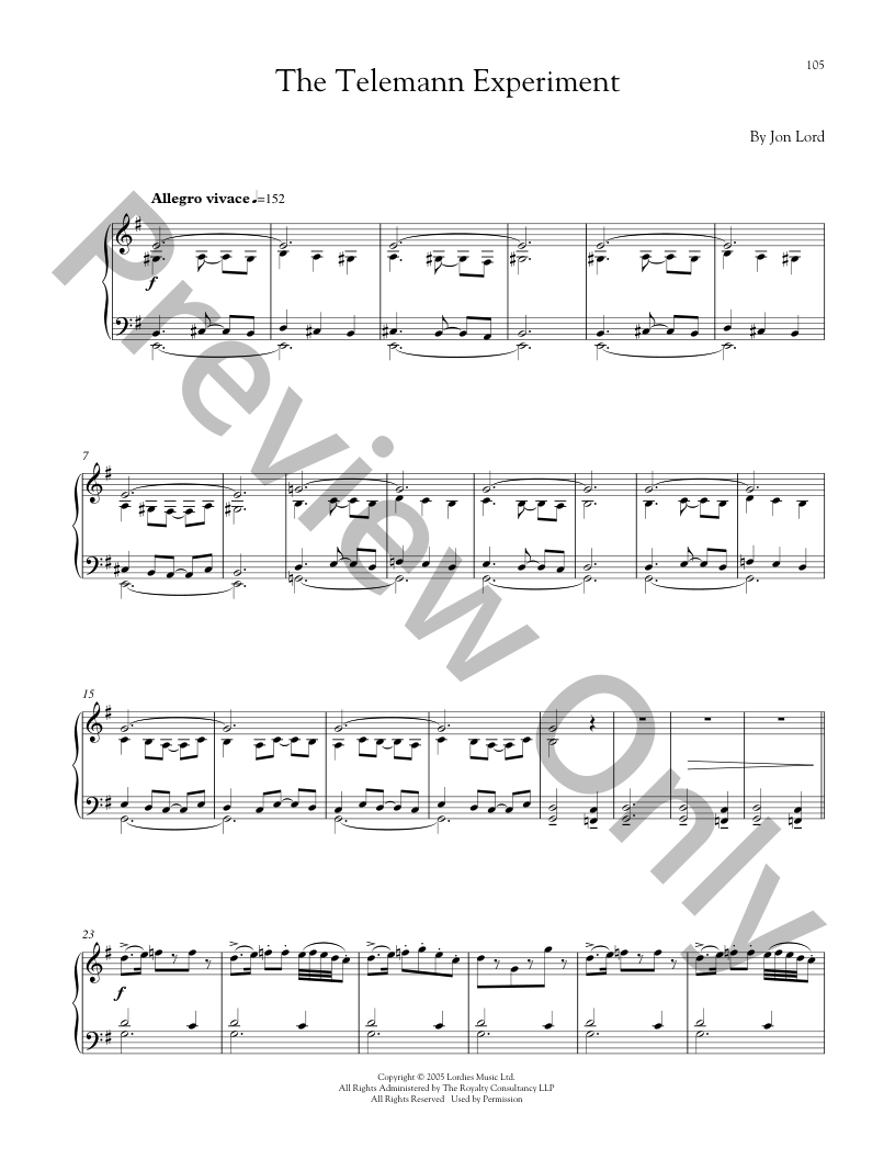 The Telemann Experiment | J.W. Pepper