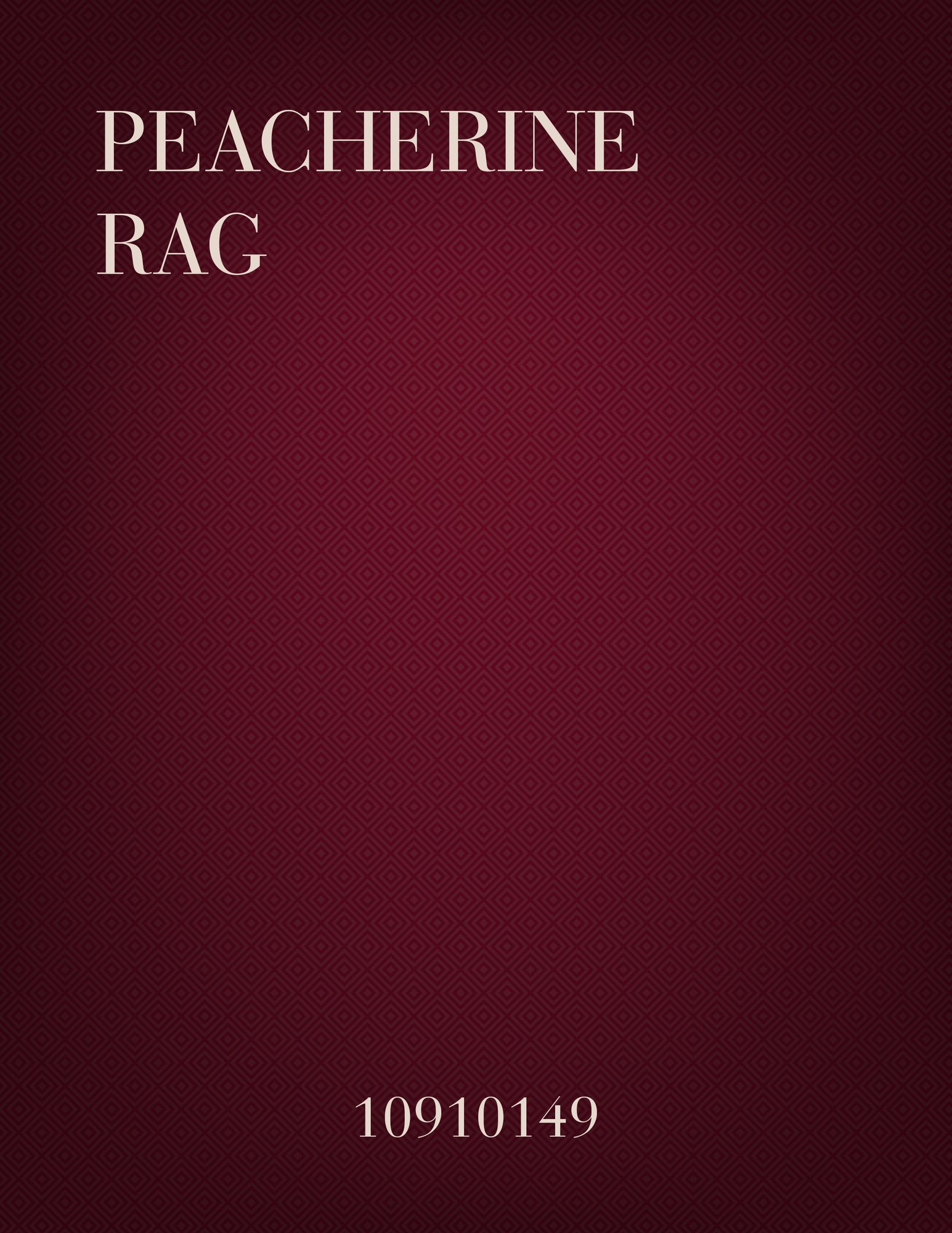 Peacherine Rag Sheet Music | J.W. Pepper