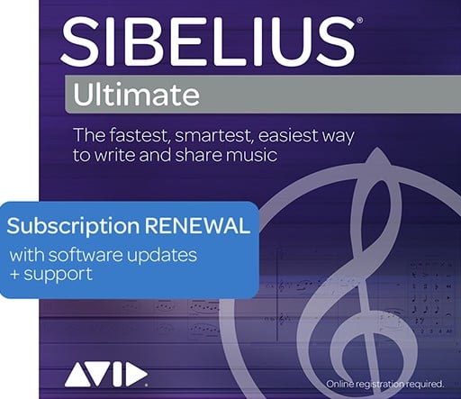 Sibelius Ultimate: One-Year Software Updates and Support Plan | J.W. Pepper