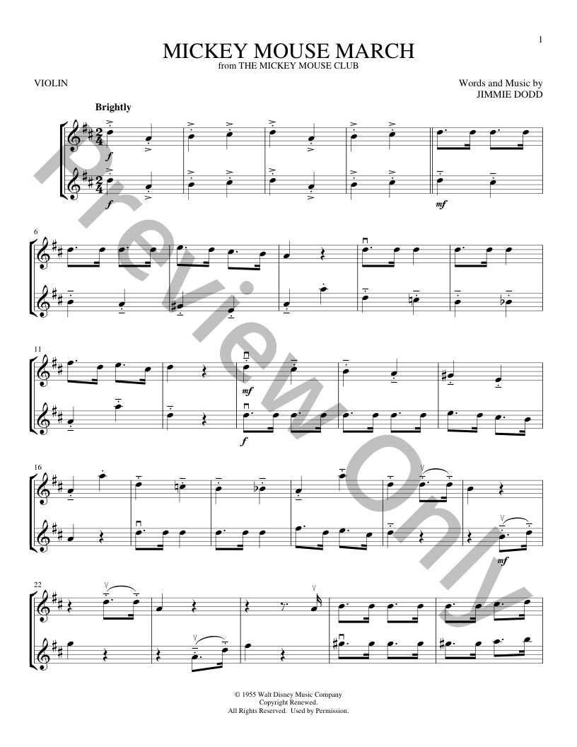 Mickey Mouse March | J.W. Pepper