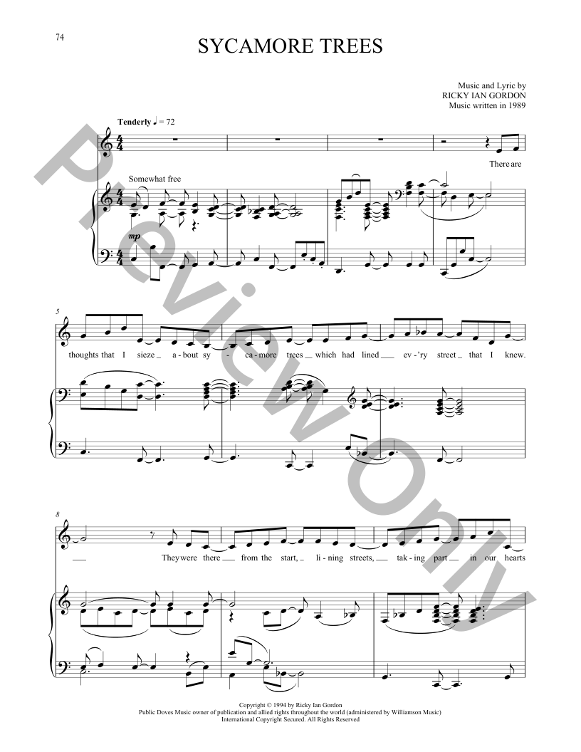 Sycamore Trees | J.W. Pepper