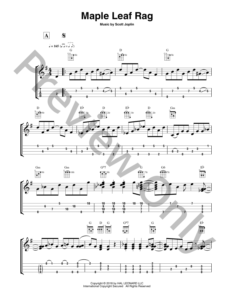 Maple Leaf Rag | J.W. Pepper