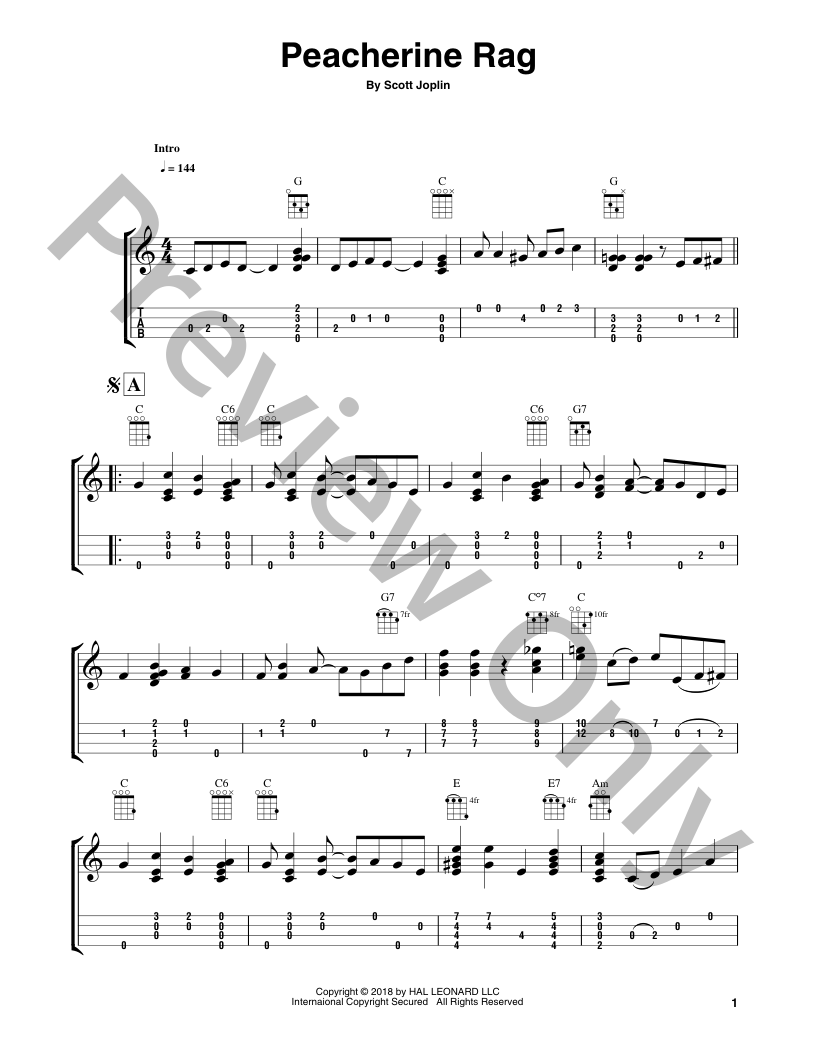 Peacherine Rag | J.W. Pepper