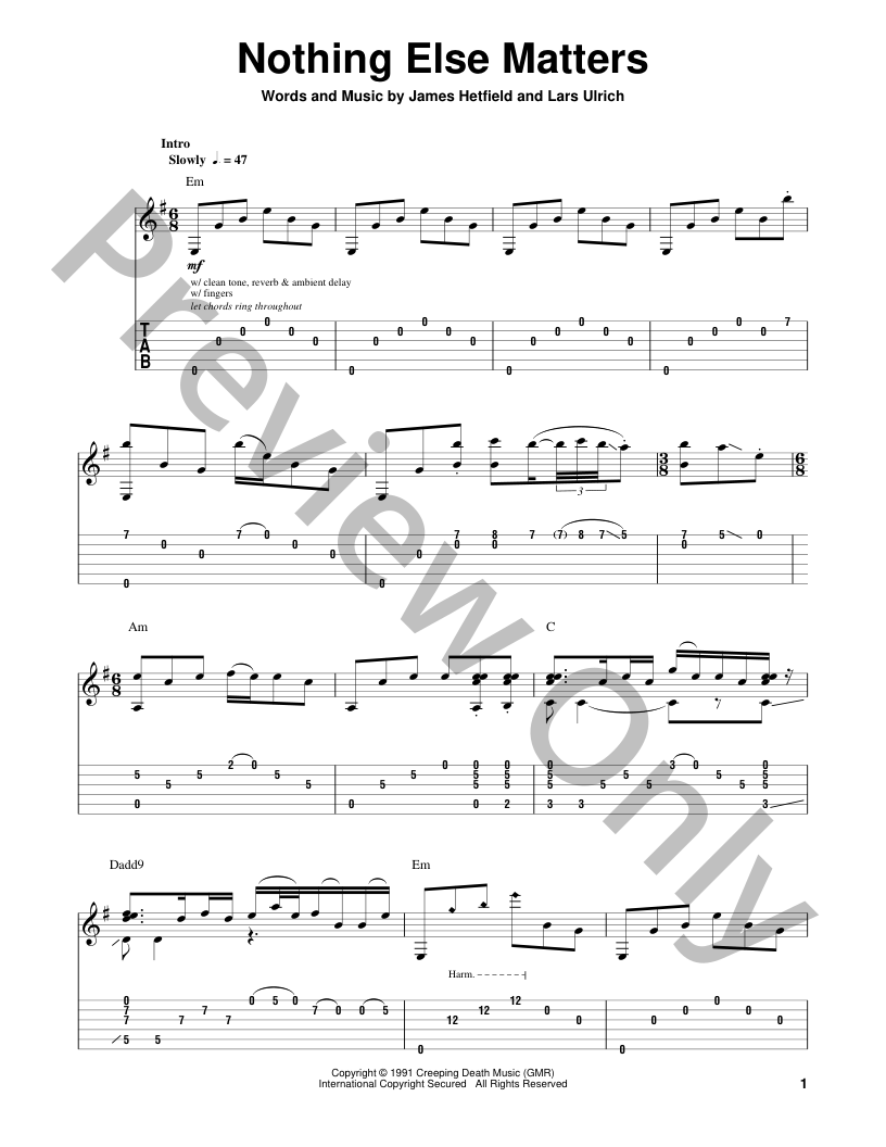 Nothing Else Matters | J.W. Pepper