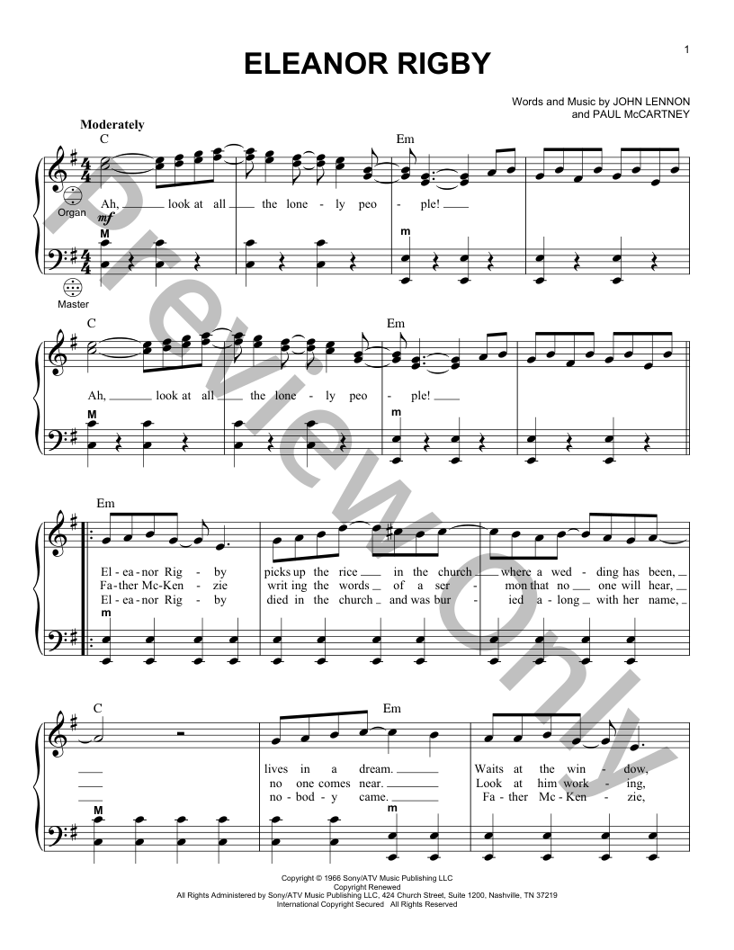 Eleanor Rigby | J.W. Pepper