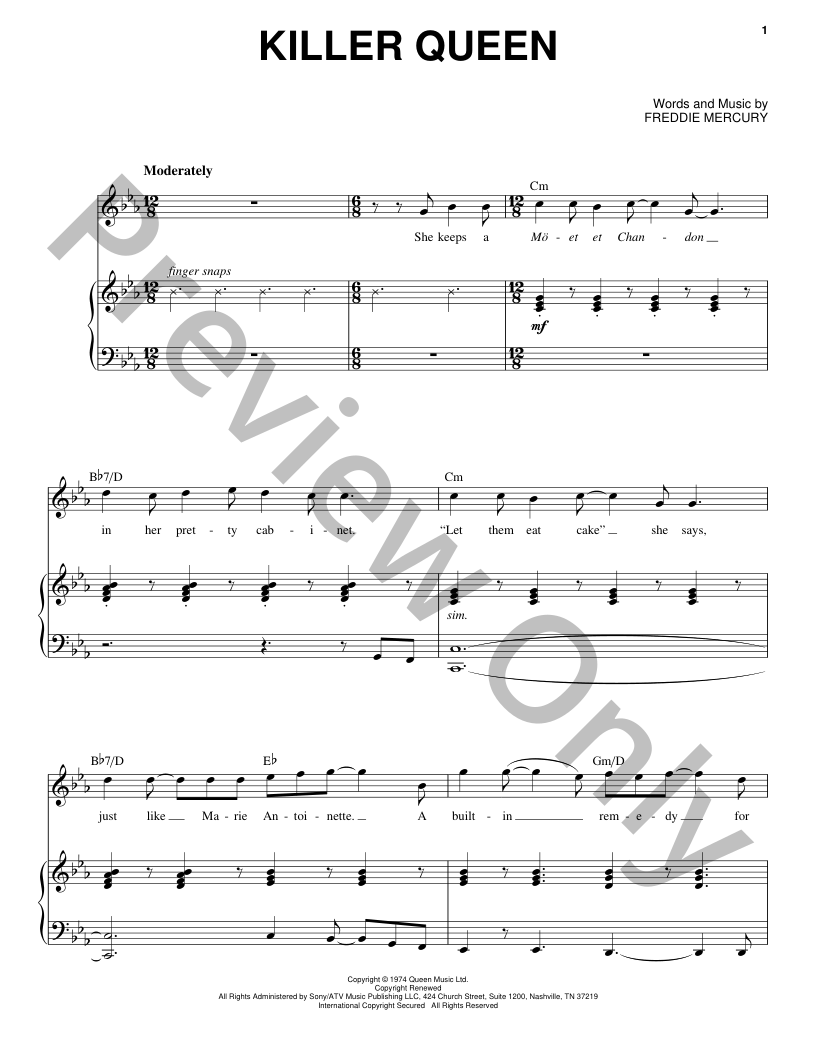 Killer Queen | J.W. Pepper