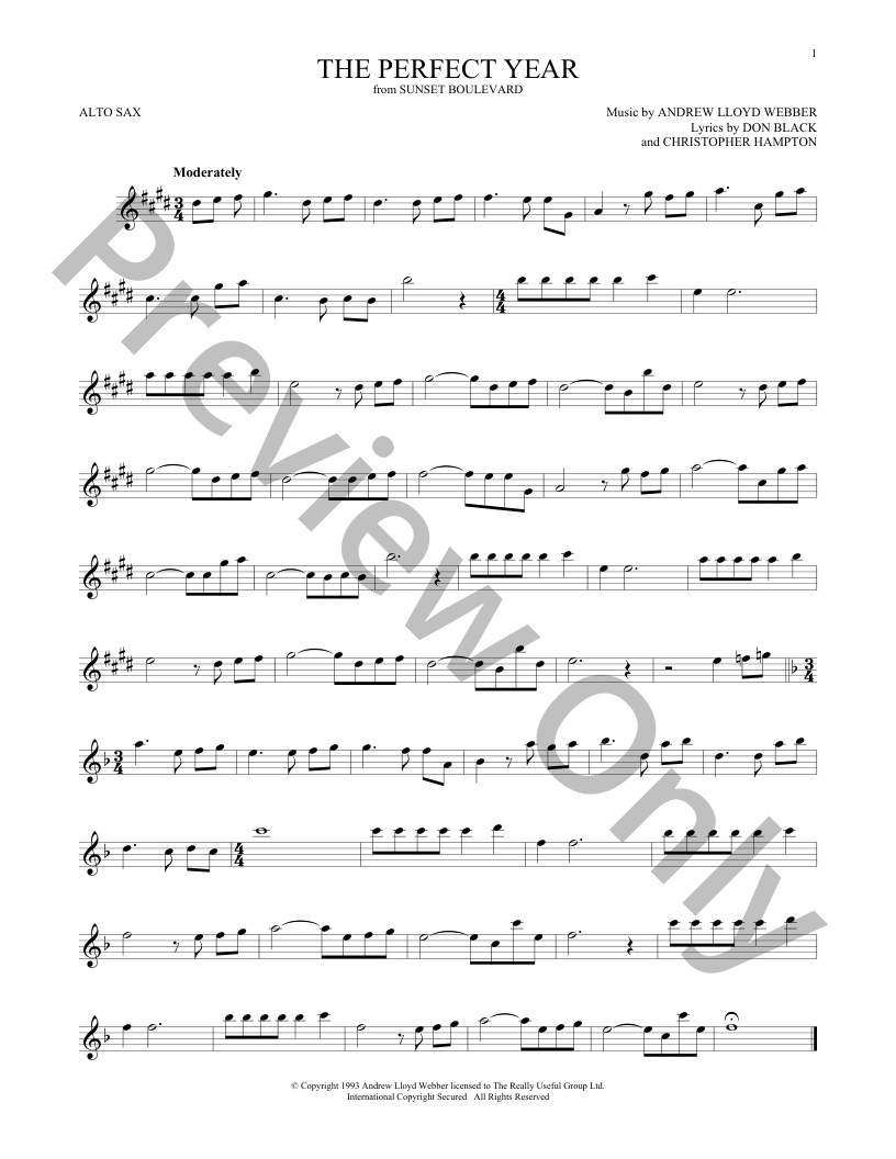 The Perfect Year Sheet Music | J.W. Pepper