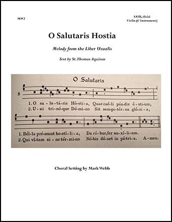 O Salutaris Hostia Choral Sheet Music | J.W. Pepper