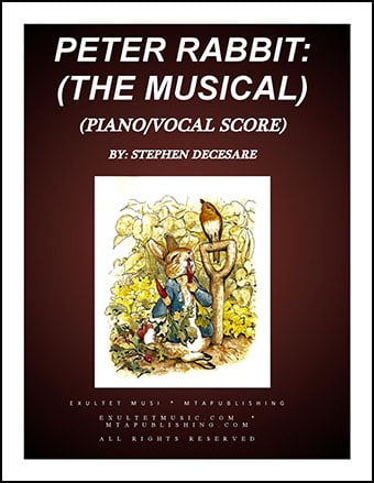 Peter Rabbit: the musical (Piano/Vocal Score) Choral Sheet Music | J.W ...