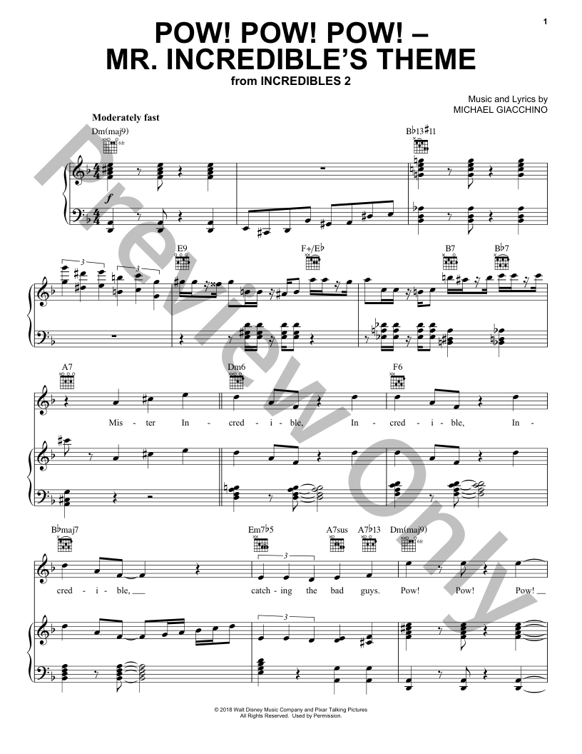 Pow! Pow! Pow! Mister Incredibles Theme | J.W. Pepper