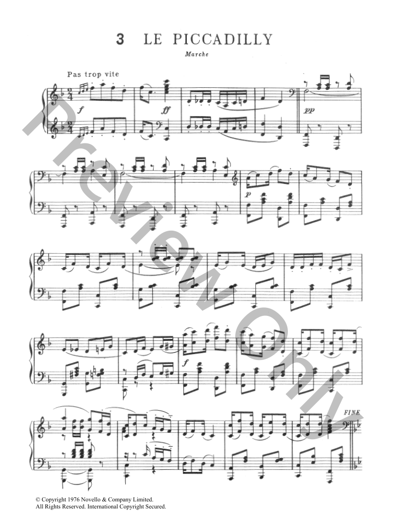 Le Piccadilly Piano Sheet Music | J.W. Pepper