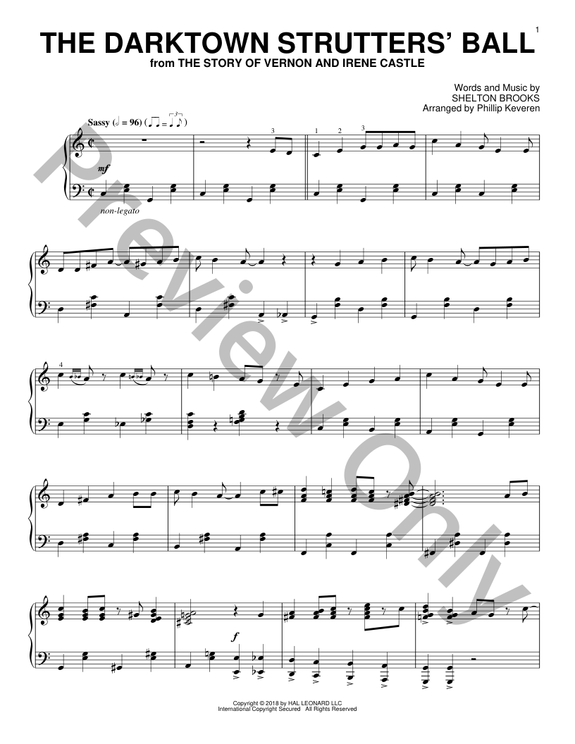 The Darktown Strutters' Ball | J.W. Pepper