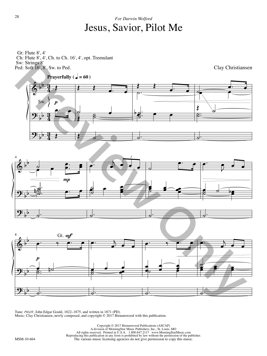 Jesus, Savior, Pilot Me | J.W. Pepper