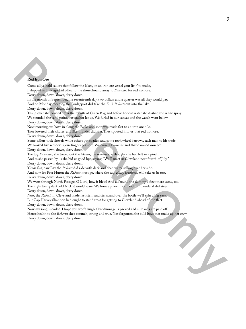 Red Iron Ore | J.W. Pepper