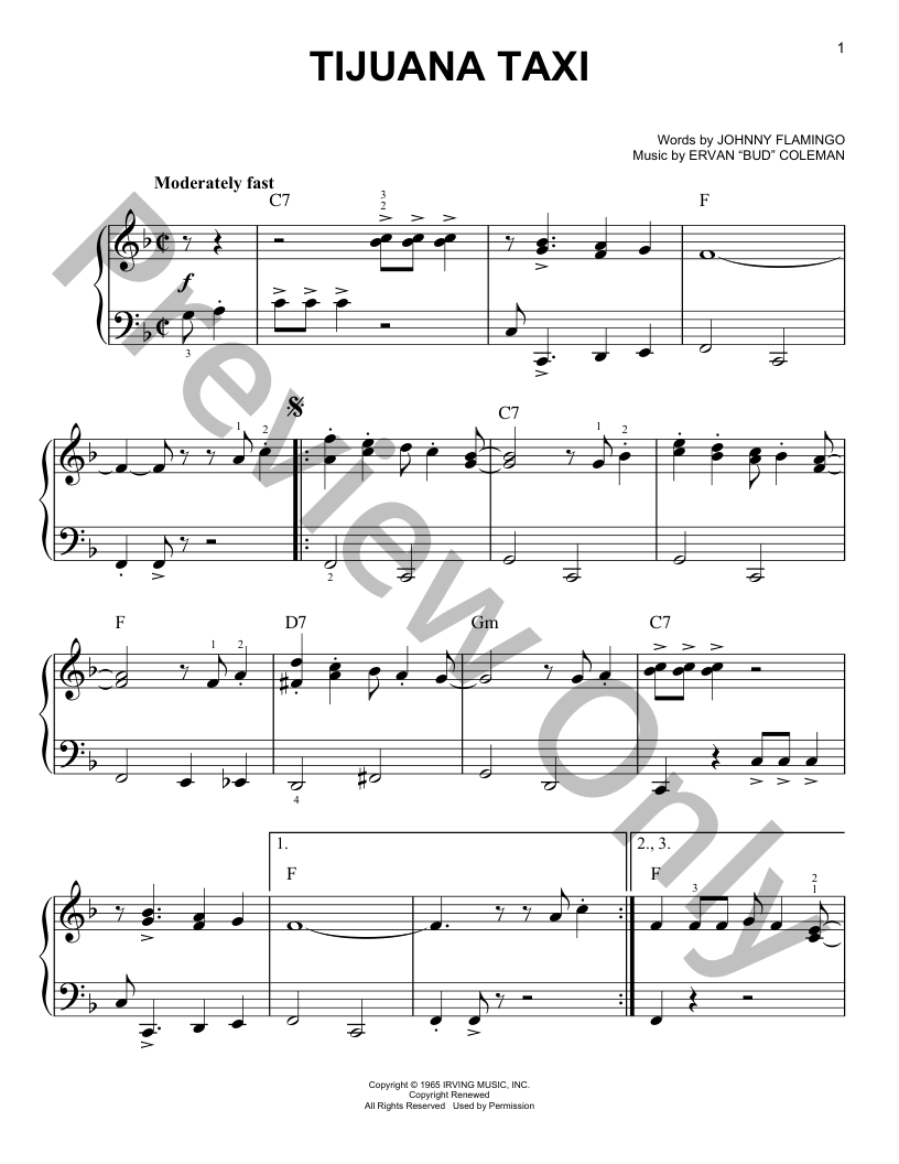 Tijuana Taxi | J.W. Pepper