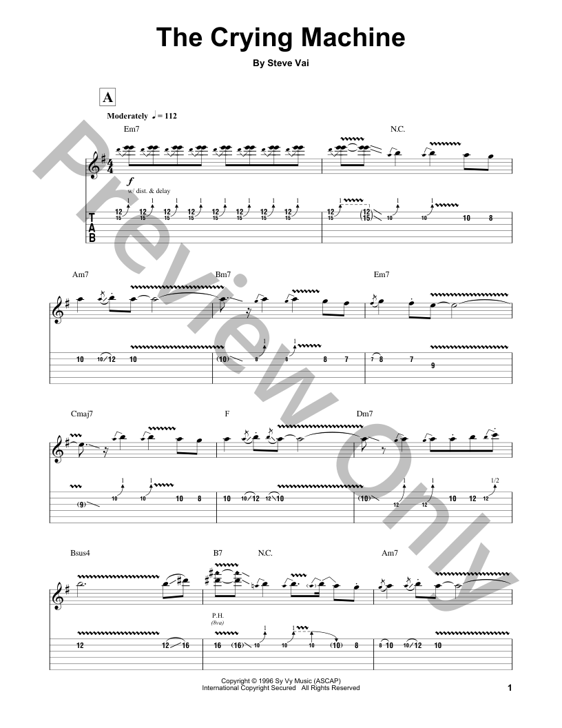 The Crying Machine | J.W. Pepper