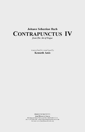 Contrapunctus 4 | J.W. Pepper