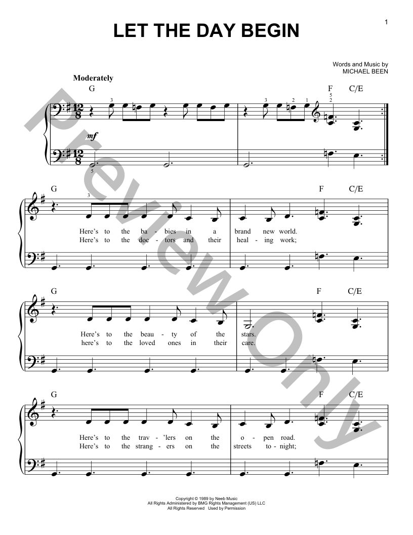 Let The Day Begin | J.W. Pepper