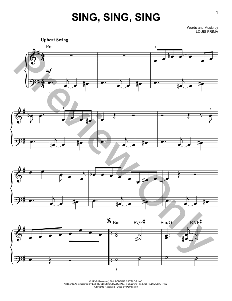 Sing, Sing, Sing | J.W. Pepper