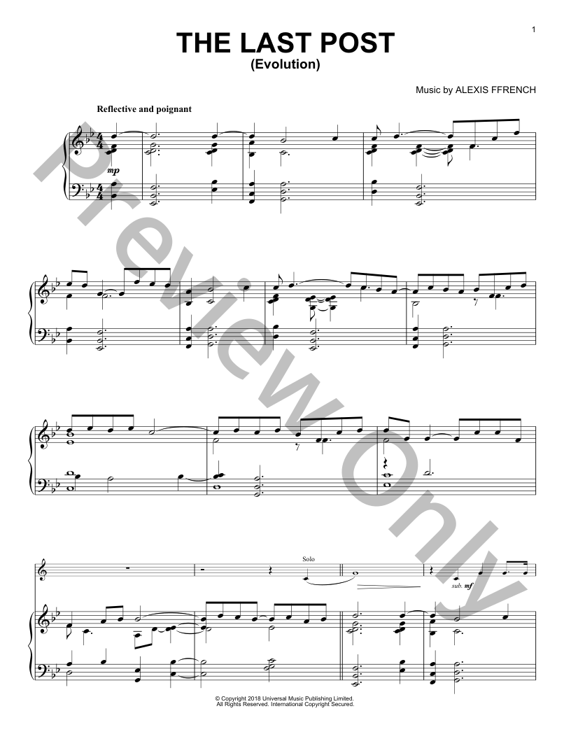 The Last Post (Evolution) | J.W. Pepper