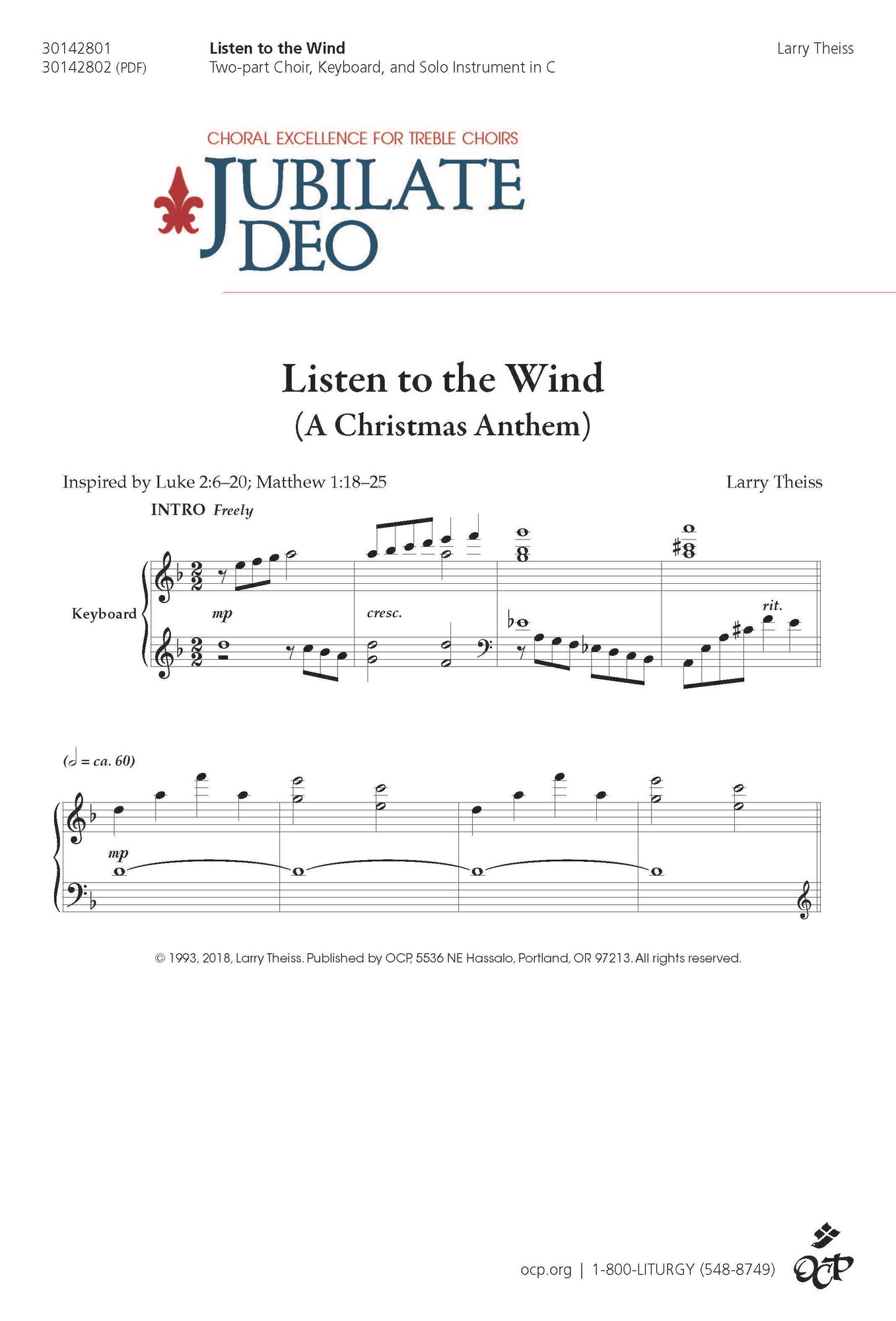 Listen to the Wind | J.W. Pepper