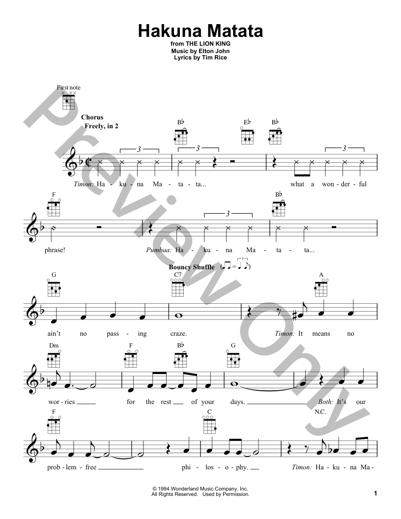 Hakuna Matata | J.W. Pepper