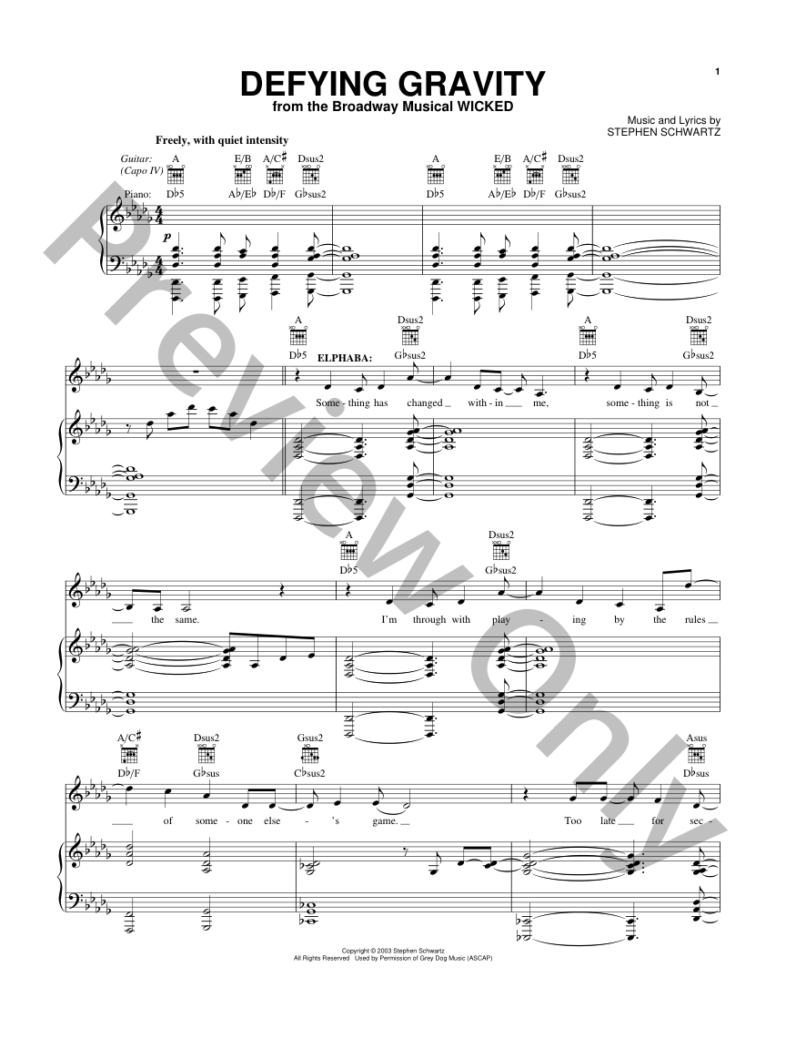 Defying Gravity | J.W. Pepper