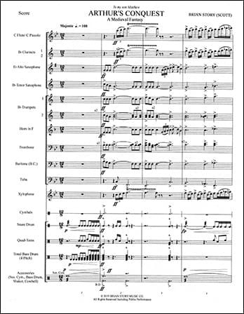 Arthur's Conquest Marching Band Sheet Music | J.W. Pepper