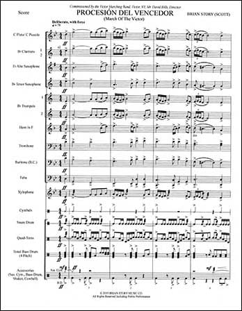 ProcesionDel Vencedor Marching Band Sheet Music | J.W. Pepper