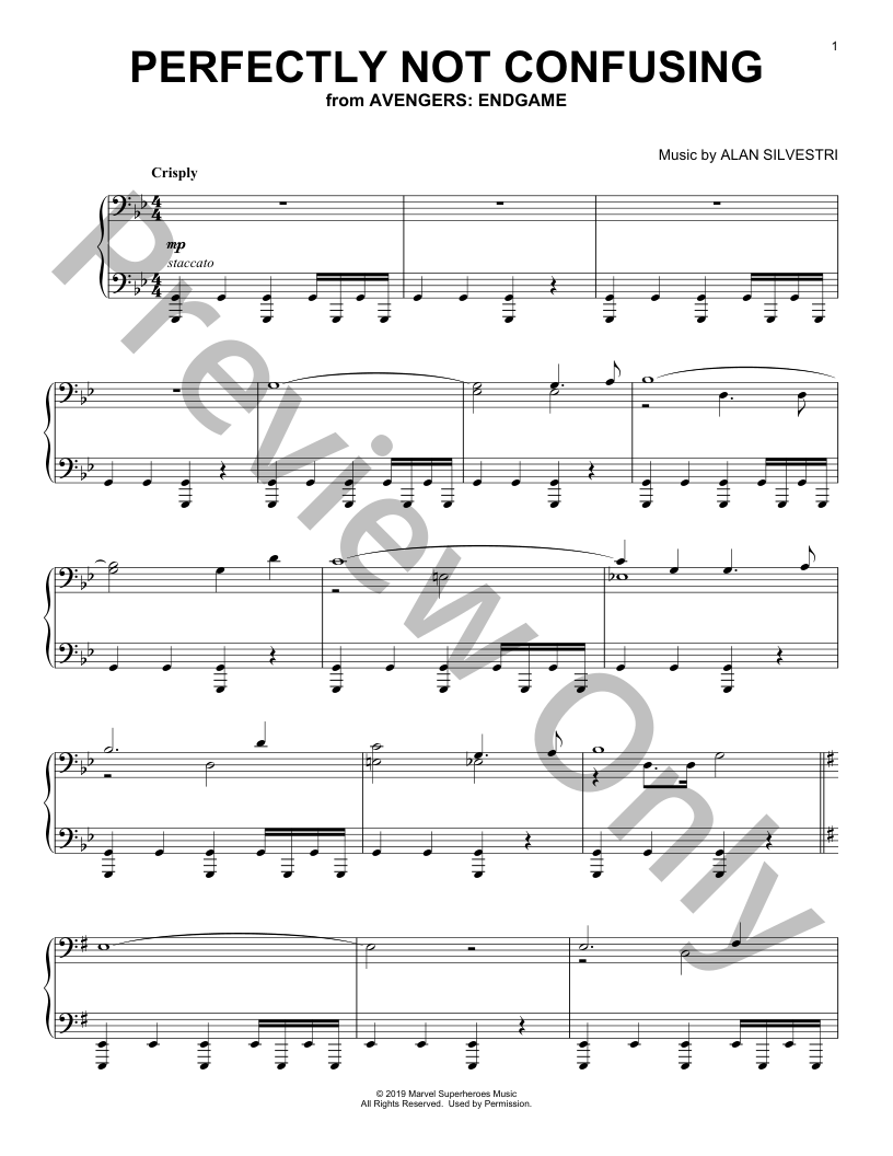 Perfectly Not Confusing Piano Sheet Music | J.W. Pepper