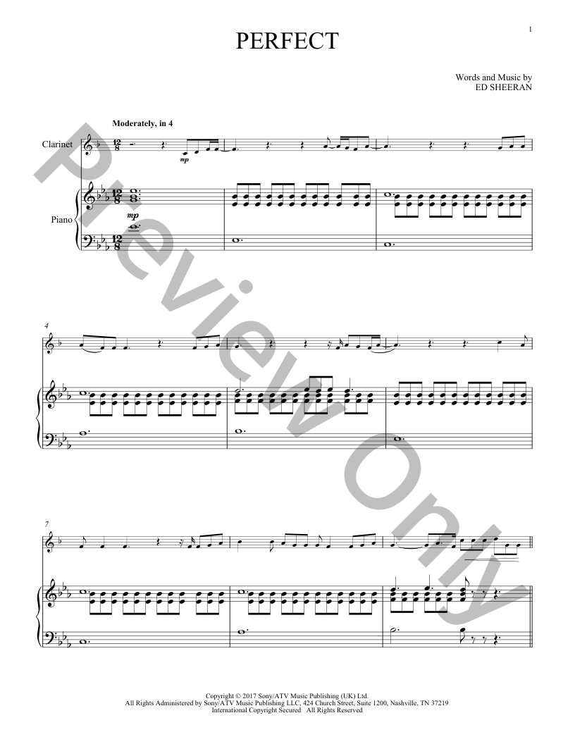 Perfect Sheet Music | J.W. Pepper