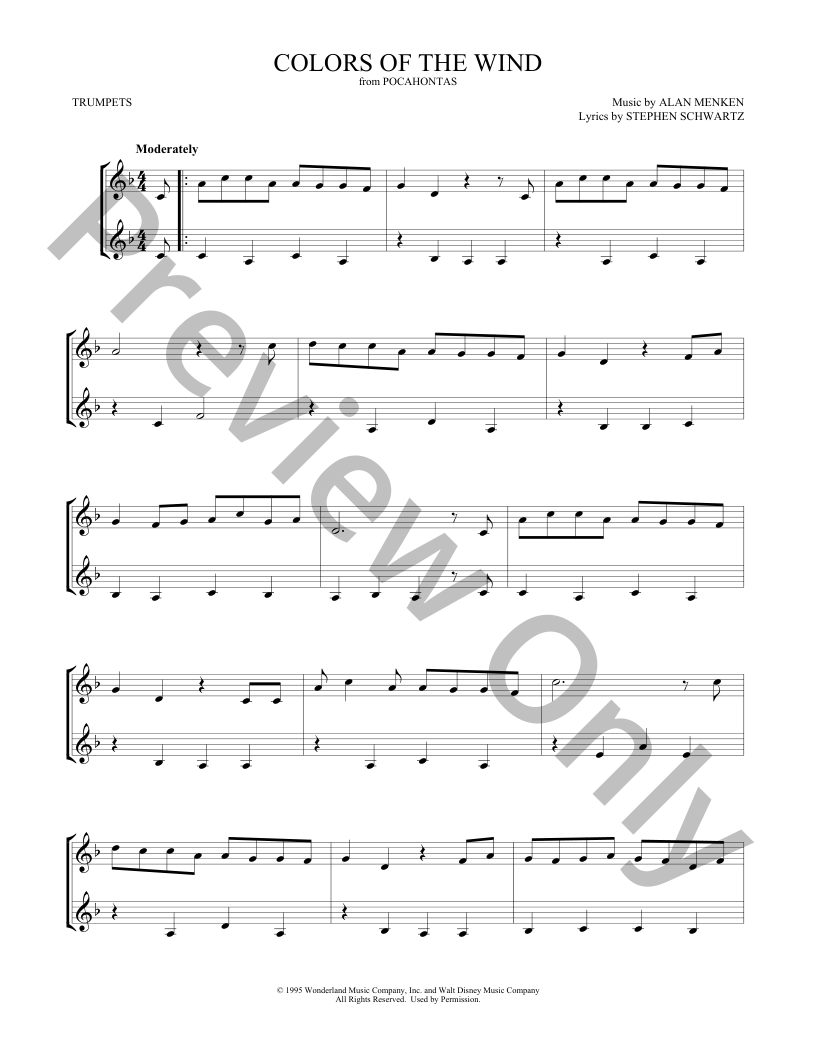 Colors Of The Wind | J.W. Pepper