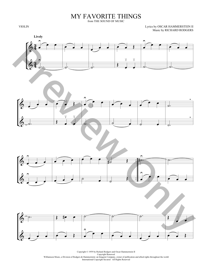 My Favorite Things | J.W. Pepper