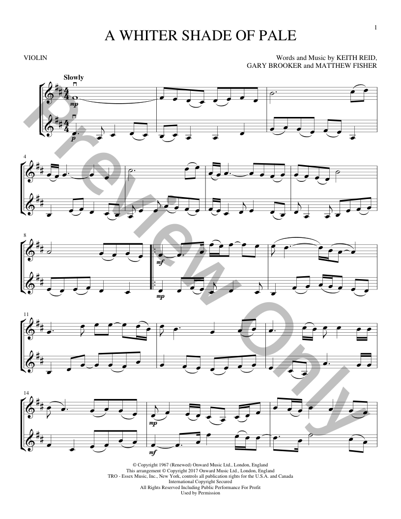 A Whiter Shade Of Pale | J.W. Pepper