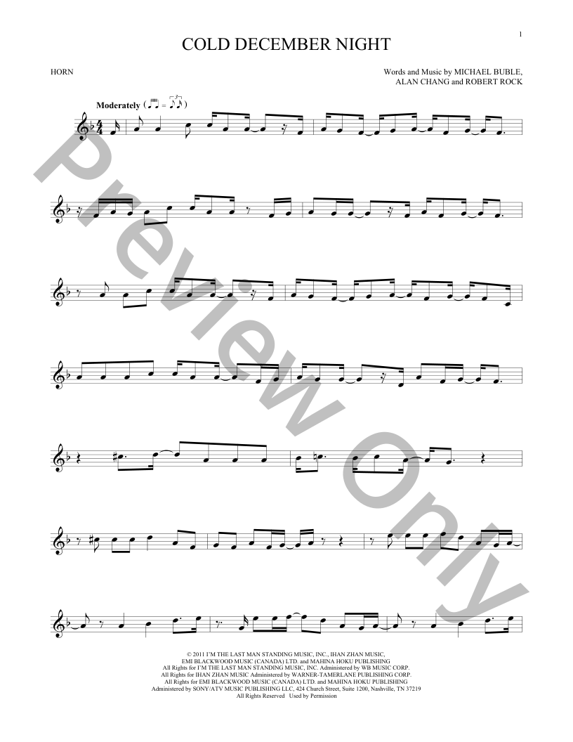 Cold December Night | J.W. Pepper