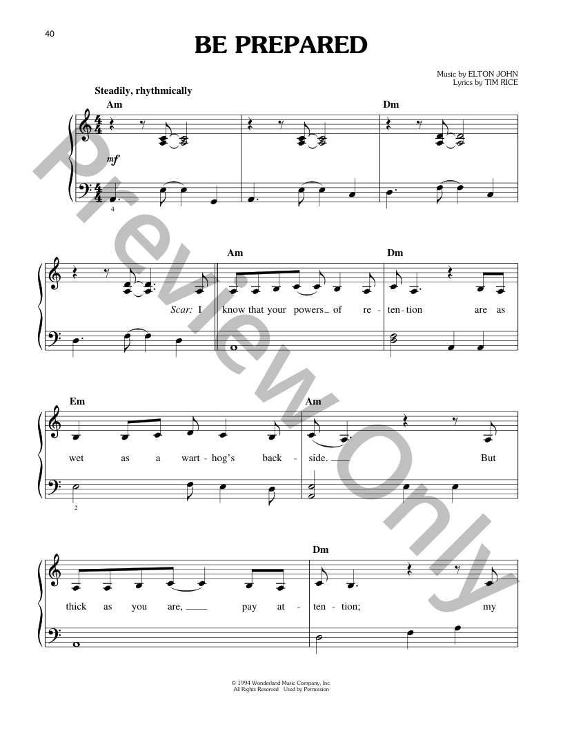 Be Prepared | J.W. Pepper