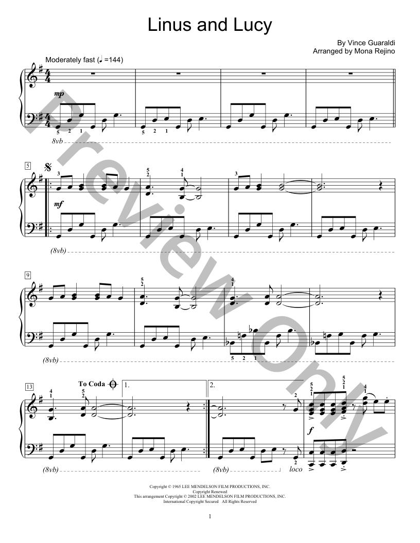 Linus And Lucy | J.W. Pepper