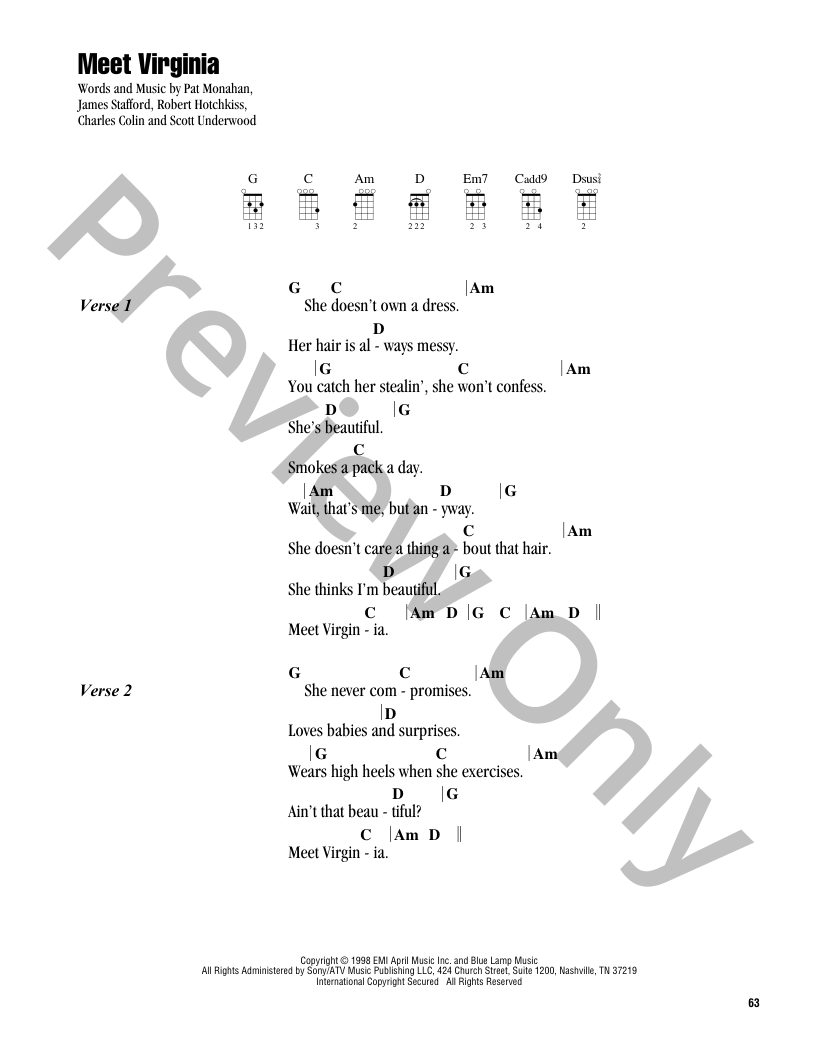 Meet Virginia Guitar/Fretted Sheet Music | J.W. Pepper