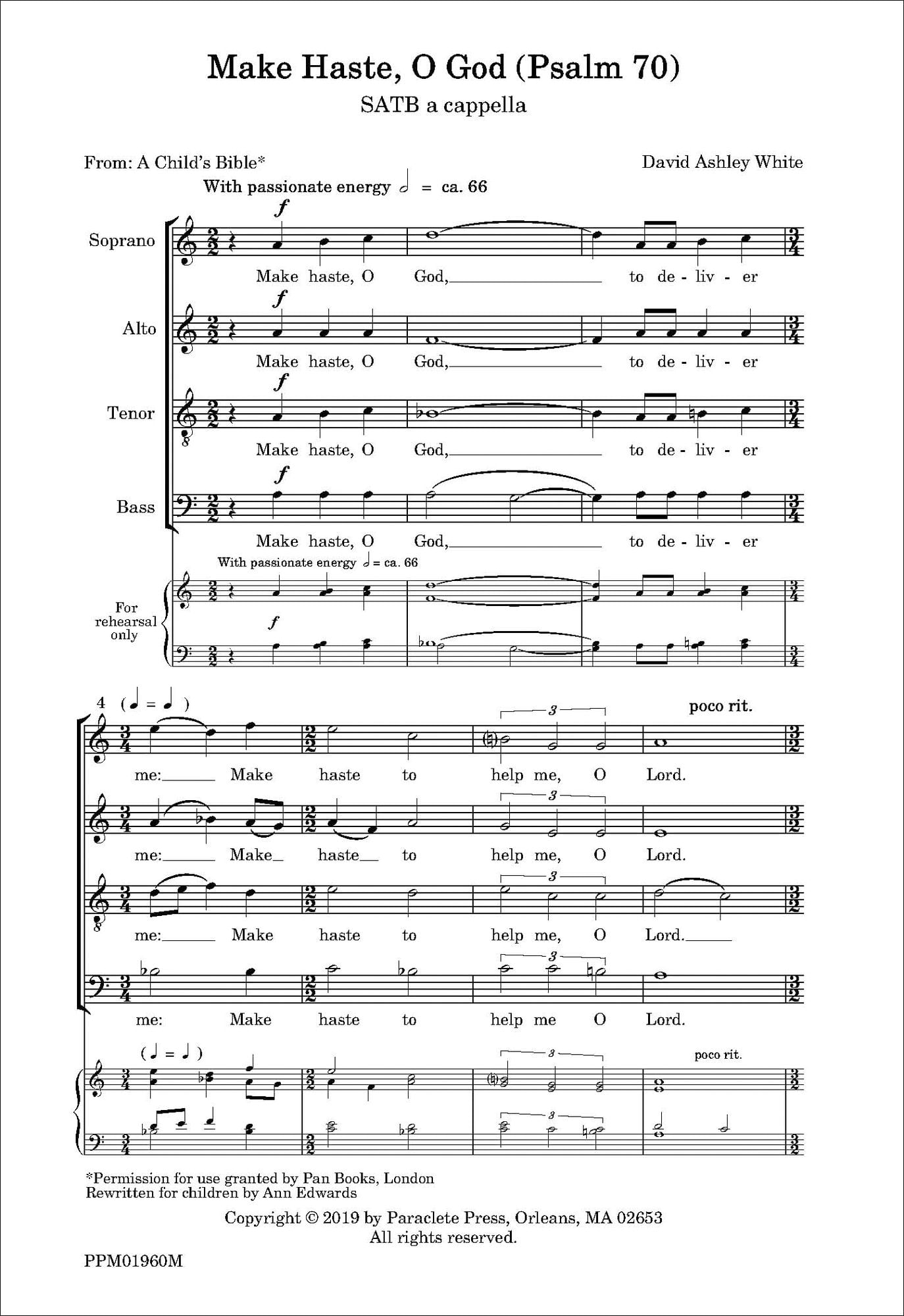 Make Haste O God Choral Sheet Music | J.W. Pepper