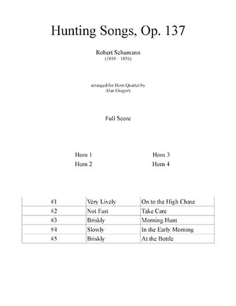 Hunting Songs, Op. 137 | J.W. Pepper