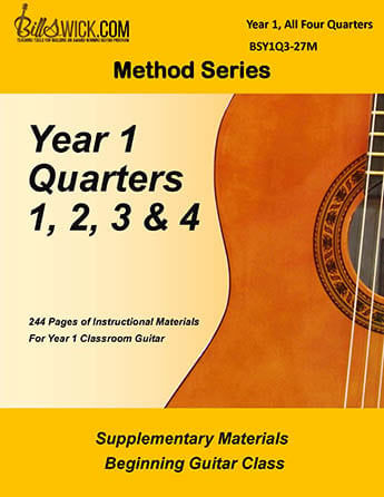 Bill Swick's Beginning Guitar Class Method - Complete Guitar/Fretted ...