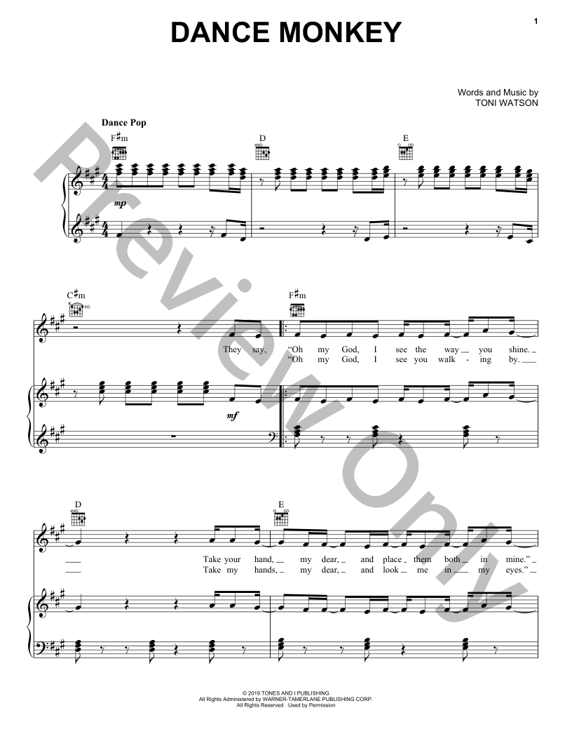 Dance Monkey | J.W. Pepper