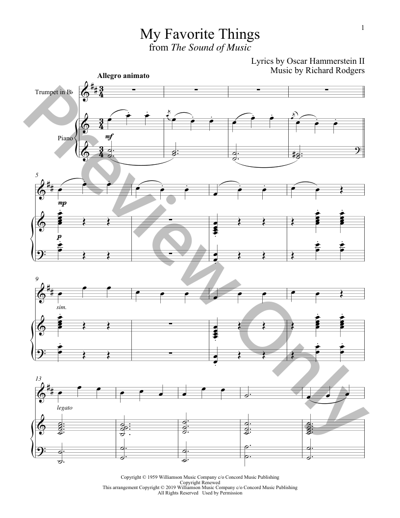 My Favorite Things | J.W. Pepper